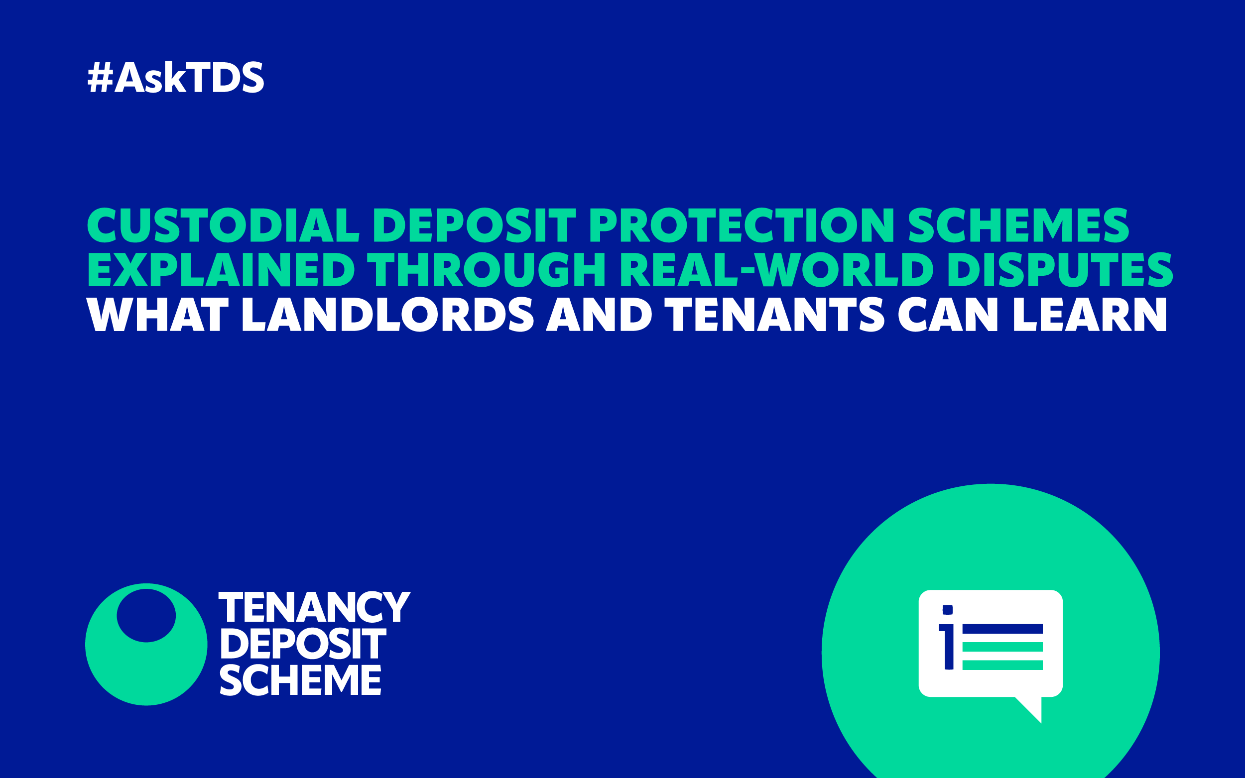 TDS Blog For Agents, Landlords & Tenants | Tenancy Deposit Scheme